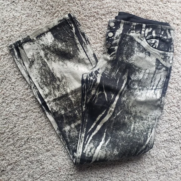 Luna Chix | Pants & Jumpsuits | Lunachix Black And Gold Button Fly ...